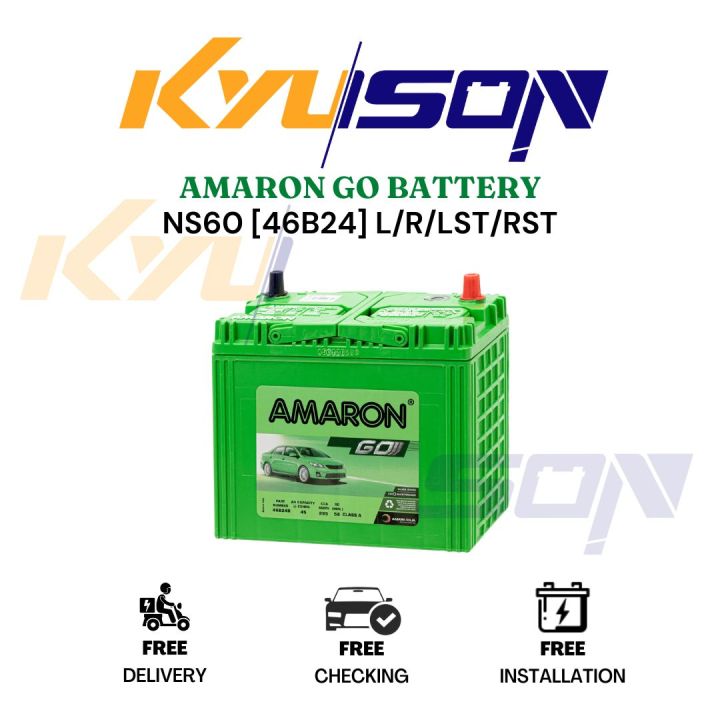 [Installation Provided] NS60 | NS60S | NS60L | NS60LS | Amaron Go Car Battery Bateri Kereta ...