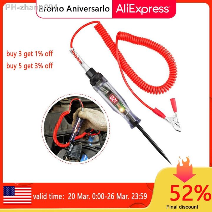 Car Truck Voltage Circuit Tester Auto 6V 24V Line Tester Tools Car ...