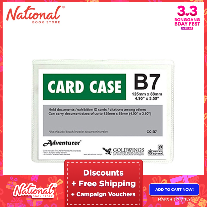 Adventurer Document Card Case Plastic Soft B7 CC-B7 - School & Office Supplies | Lazada PH