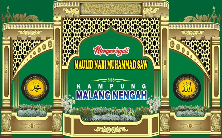 Spanduk Maulid Nabi Muhammad SAW Tahun 2023 | Spanduk Maulid 2023 ...