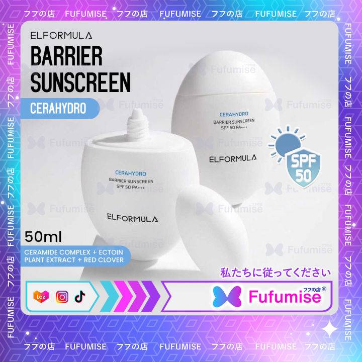 ELFORMULA Intensive CeraHydro Barrier Repair Sunscreen SPF 50 ...