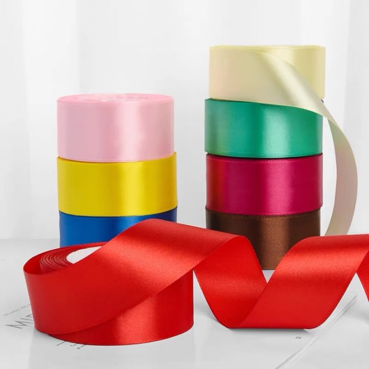 4cm Satin Ribbon Roll Gift Packaging DIY Holiday Birthday Regalo (25 ...