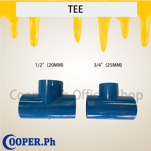 goflex tee UPVC water blue piping system tee 1/2",3/4"&1" | Lazada PH