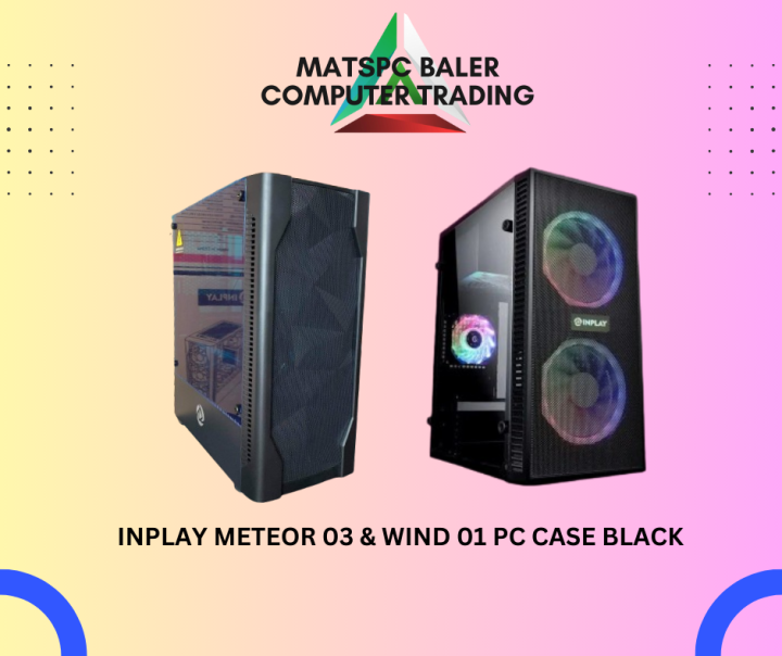 INPLAY METEOR 03 & WIND 01 PC CASE BLACK | Lazada PH