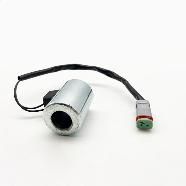 XCMG excavator parts XE215 pilot solenoid valve coil with wires XE135 ...
