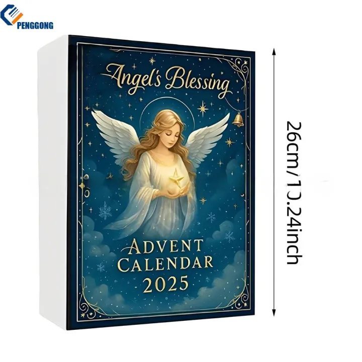 [PENGGONG] Holiday Acrylic Advent Calendar Surprise Box with Angel ...