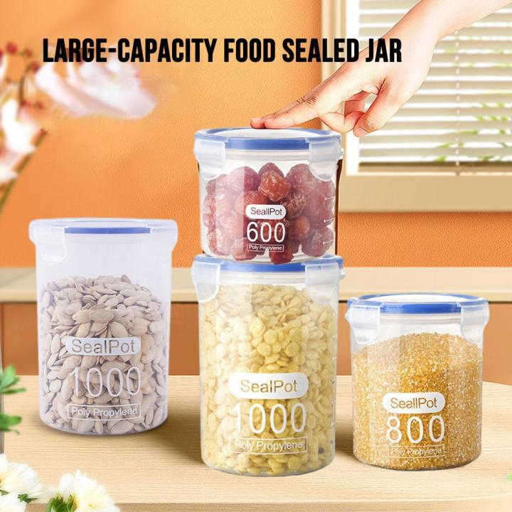 Large-Capacity Food Sealed Jars Moisture-Proof Scale Storage Jars ...