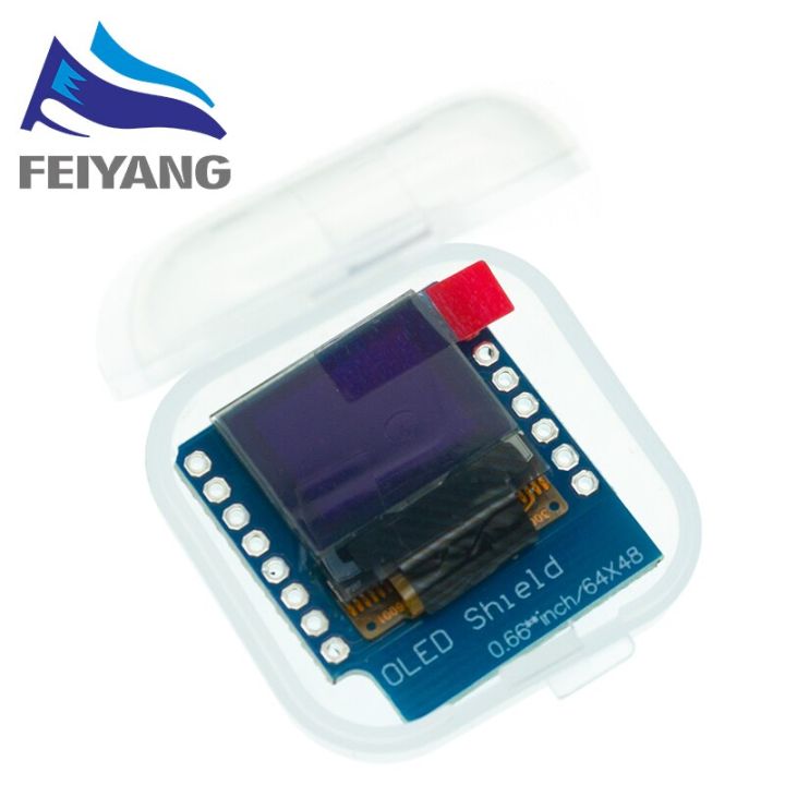 066 Inch Oled Display Module For Wemos D1 Mini Esp32 Module Avr Stm32 64x48 066quot Lcd 