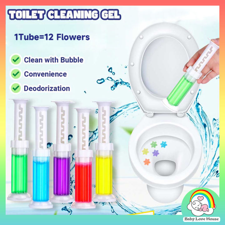 Flower Toilet Bowl Cleaner Gel Flush Water Refresh Penwangi Mangkuk ...