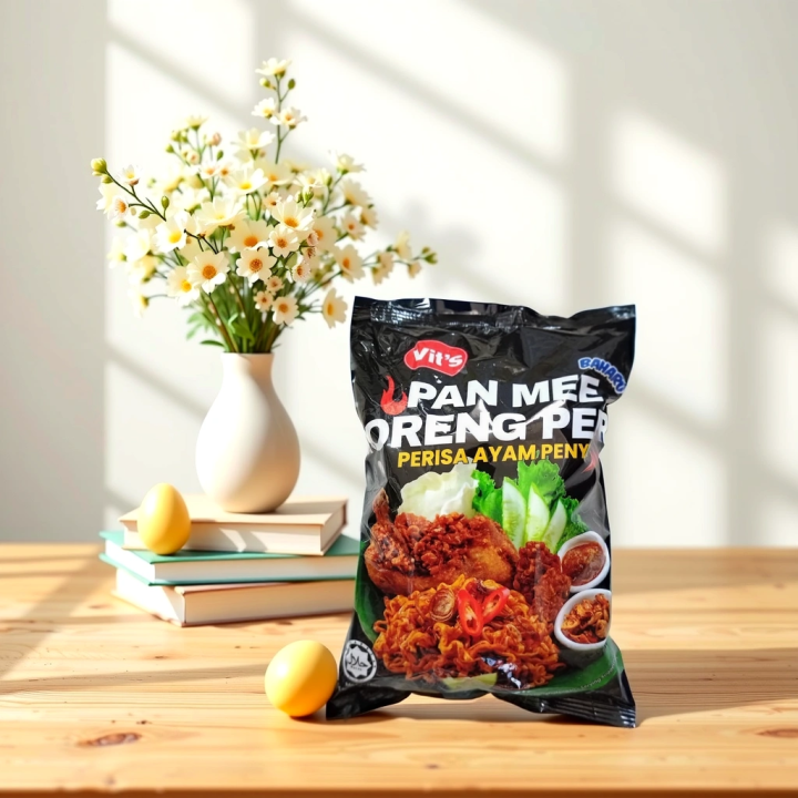 Vit's Pan Mee Goreng Pedas – Ayam Penyet Flavour Instant Noodles (Spicy ...