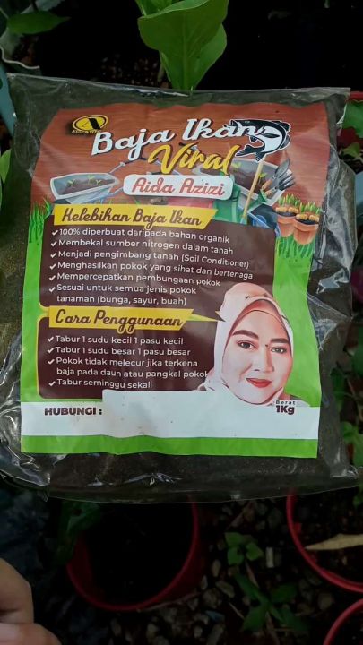 Aida Azizi baja ikan viral / organic fish fertilizer trial pack | Lazada