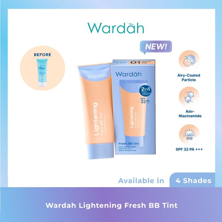 (Kecil) WARDAH Lightening Fresh BB Tint Spf 32 PA+++ 15mL | Alas Bedak ...