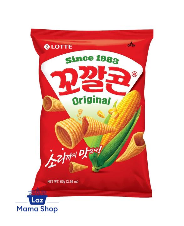 Lotte Kokkal Corn Snack Original Flavour Korean (Laz Mama Shop ...
