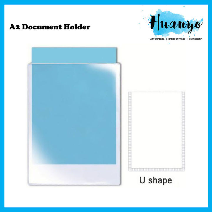 PVC U Shape Transparent Plastic Document Holder Sheet Protactor A2 | Lazada