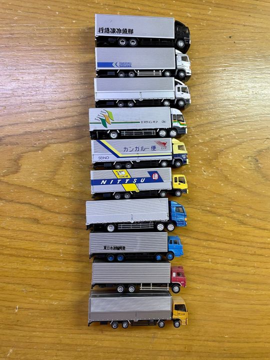 New N Scale (1:150)TomyTec Model Trucks, 20 colours, new unused New N Scale (1:150) TomyTec ...