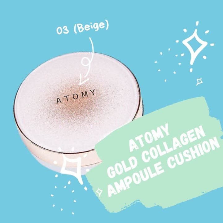Atomy Gold Collagen Ampoule Cushion 03 (Beige) (3ea) | Lazada