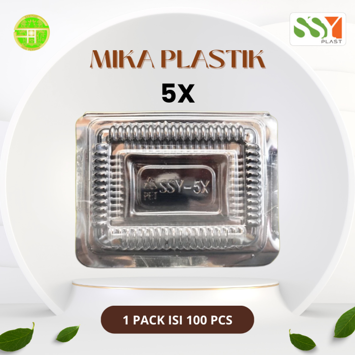 Mika Kue Ukuran 5X Bening Food Grade Plastik | Lazada Indonesia