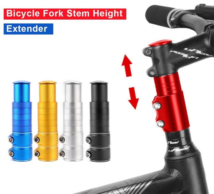 Bike Fork Stem Extender Handlebar Riser Adapter MTB Mountain Bike ...