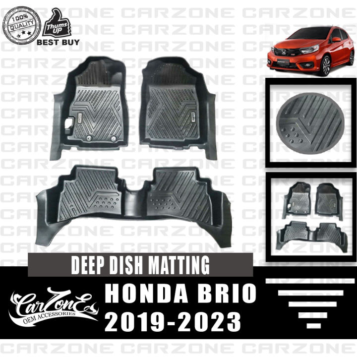 Honda Brio 2019-2023 Deep Dish Matting High Quality Material | Lazada PH