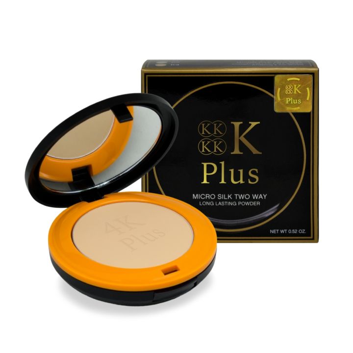 แป้ง 4K Plus Micro Silk Two Way Long Lasting Powder SPF 30 PA++/4 เค ...