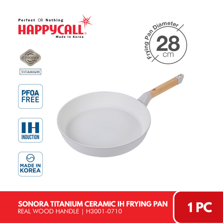 Happycall Sonora Titanium Ceramic IH Frying Pan | PFOA Free | Easy to Clean | Induction Ready ...