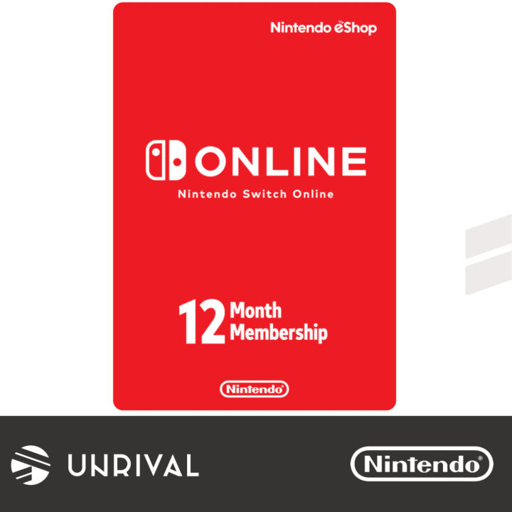 Nintendo Switch Online Membership (US) 12 Month - Unrival | Lazada ...