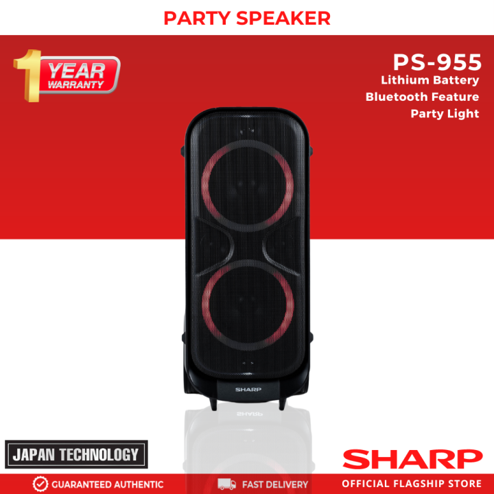 Sharp PS-955 60 watts Party Speaker | Lazada PH