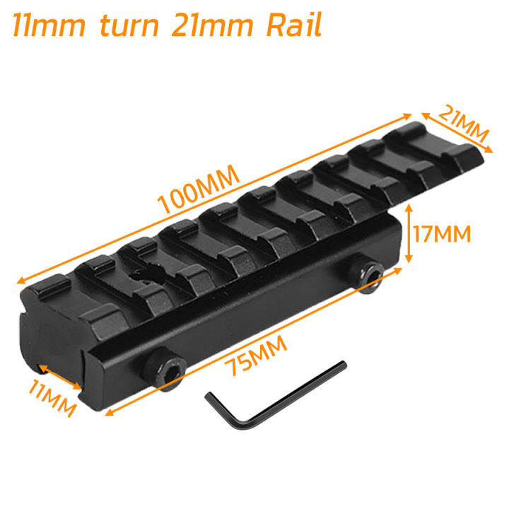 Tactical Bracket 11mm to 20mm Tactical Scope Mount Rail Adapter | Lazada PH