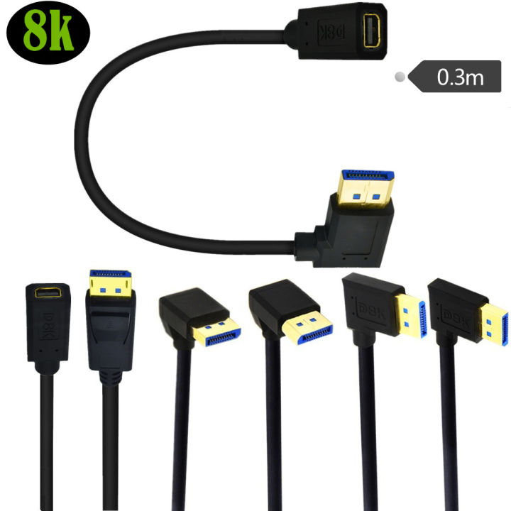 【HOT】8K Gold-Plated mini Displayport Go DP90 Elbow Graphics Card ...