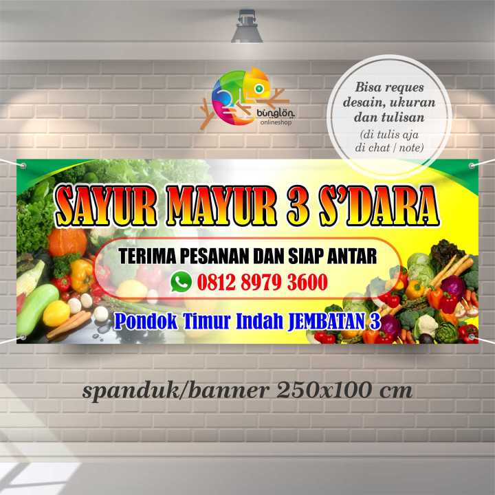 Spanduk, Banner Sayur Sayuran | Lazada Indonesia