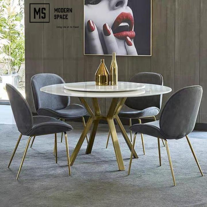 LOANNE Modern Round Marble Dining Table [ETA 4-9 WEEKS] | Lazada Singapore