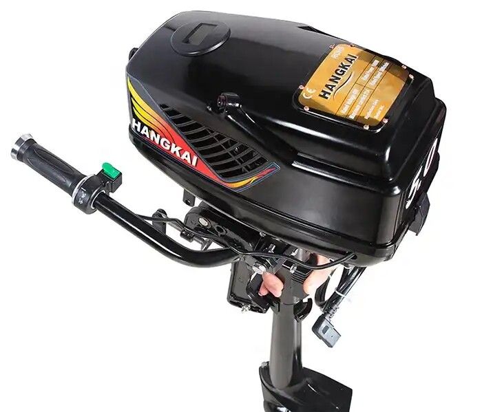 Hangkai boat engine 5.0 hp brushless electric boat outboard motor with 48V 1200W output fishing ...