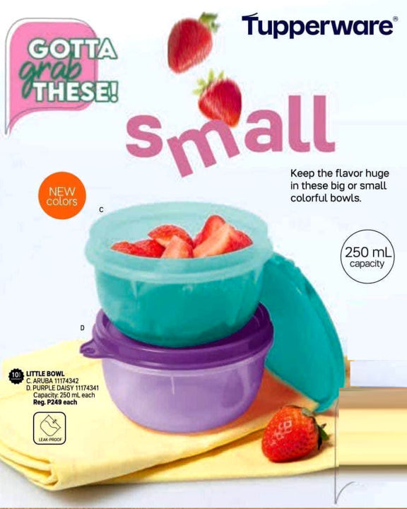 Original Tupperware Little Bowl 250mL each | Lazada PH