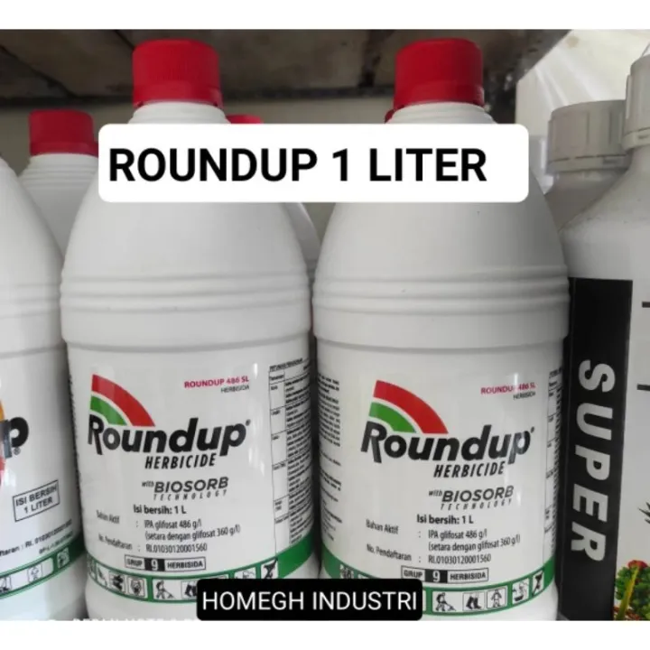 Roundup Pembasmi Rumput 1 Liter obat racun rumput herbisida 1 liter ...