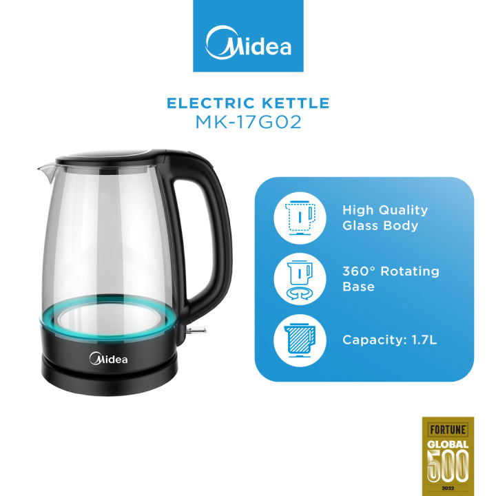 Midea MK-17G02 1.7L Electric Jug Kettle | Lazada