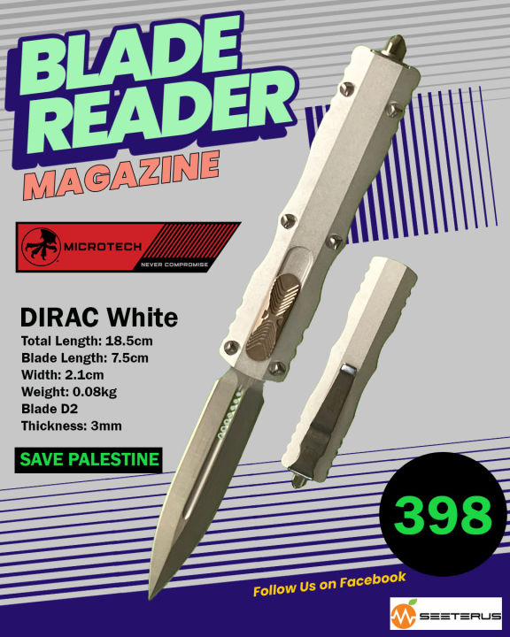 Steel Encyclopedia Microtech Dirac White Vol. 398 | Lazada
