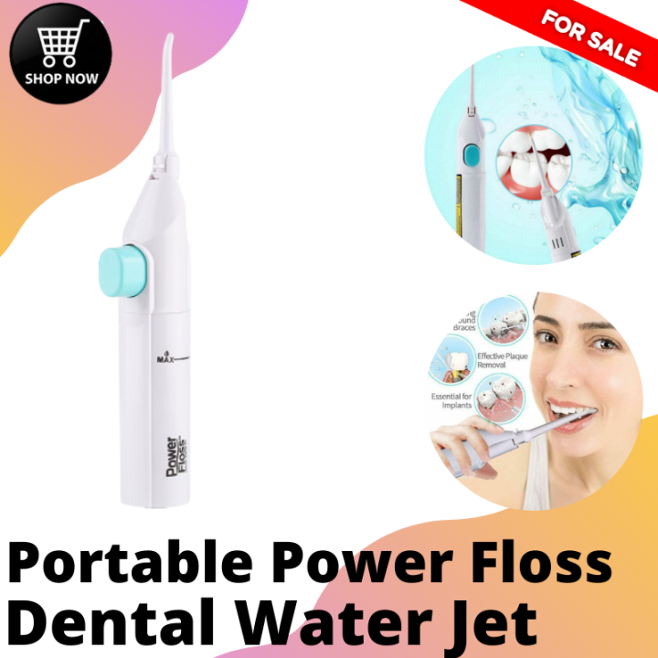 Portable Power Floss Dental Water Jet Tooth Pick No Batteries Dental ...