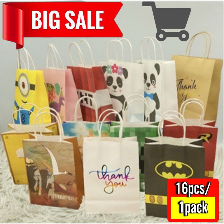 16PCS/1PACK gdypckngsppl Bundle deal paper bag lootbags for all ...