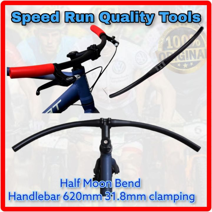 Speed Run Classique Tour half moon shaped Handlebars 620mm x 31.8mm ...