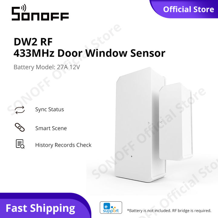 SONOFF DW2 433MHZ RF Wireless Door Sensor Window Sensor Detector, Low ...