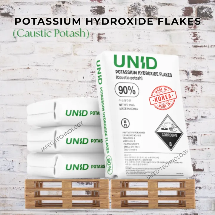 UNID Potassium Hydroxide | Caustic Potash 90% 25kgs from Korea | Lazada PH