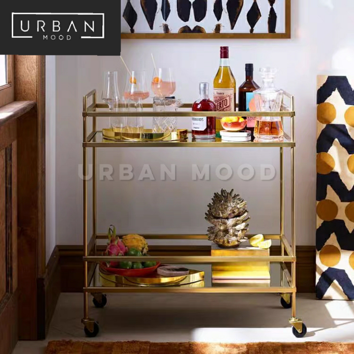 ALLY Victorian Gold Kitchen Trolley (Deliver In 4-8 Weeks) | Lazada ...