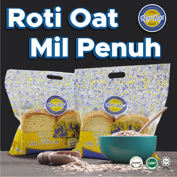 Roti Oat Mil Penuh x 2pkts | Lazada