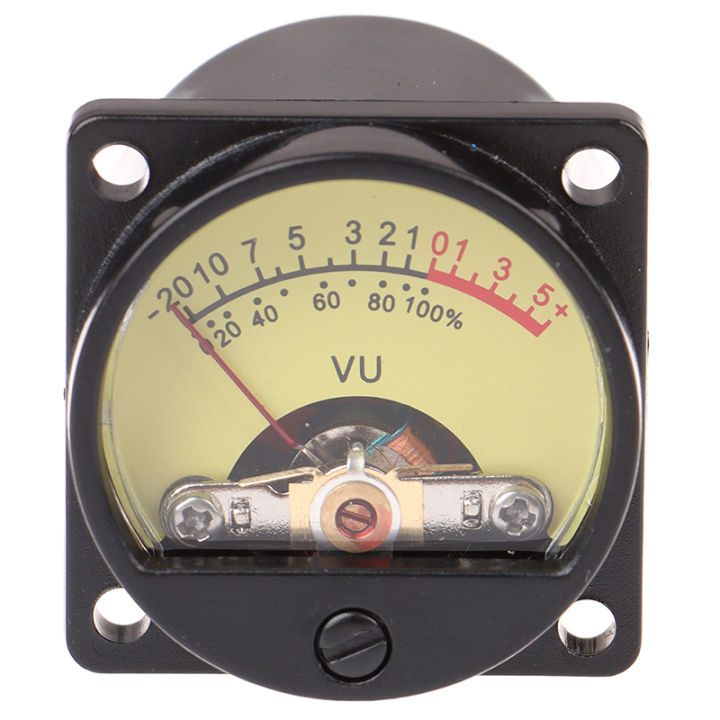 1Pc Panel VU Meter 6-12V Bulb Warm Back Light Recording Audio Level Amp ...