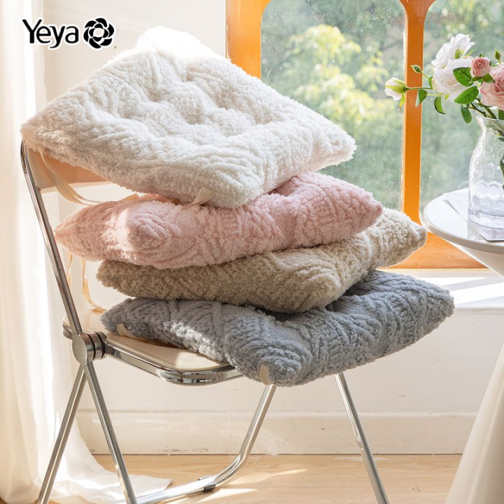 YEYA เบาะนั่งสบายแบบกำมะหยี่สำหรับออฟฟิศและบ้าน หนาพิเศษ | Lazada.co.th