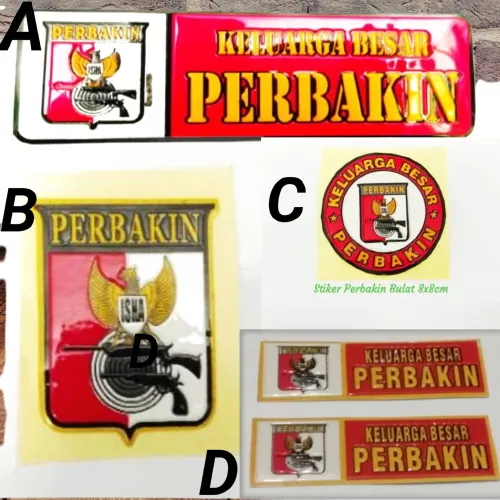 Stiker perbakin timbul/stiker plat nomor/stiker logo keluarga besar ...
