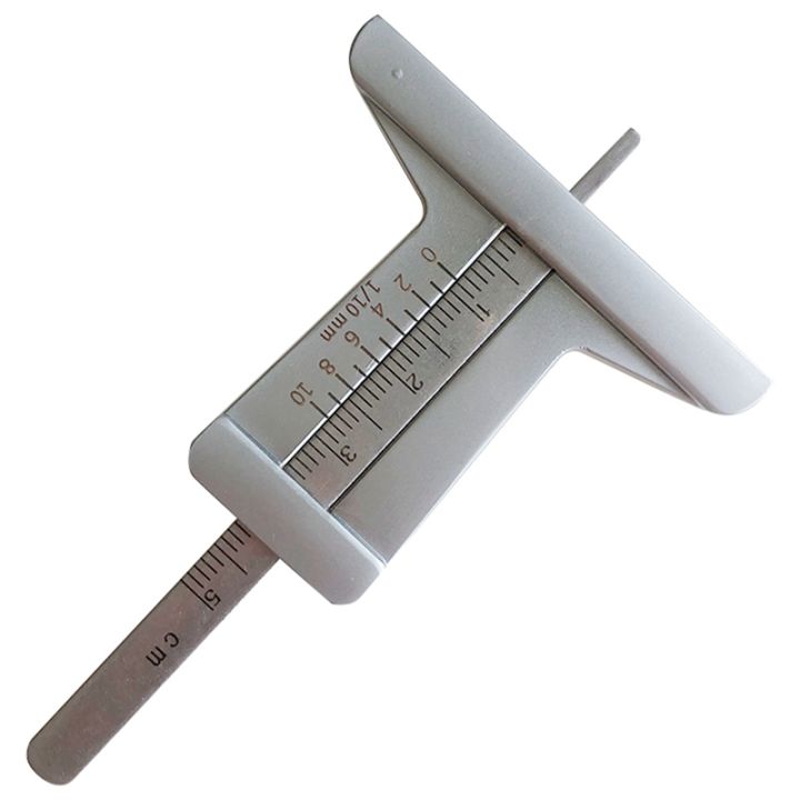 Car Tire Pattern Measuring Ruler Mini Stainless Steel Inspection Ruler ...