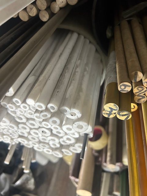 PTFE White Extruded Tubes Teflon White Pipe Tube various sizes 1 meter ...