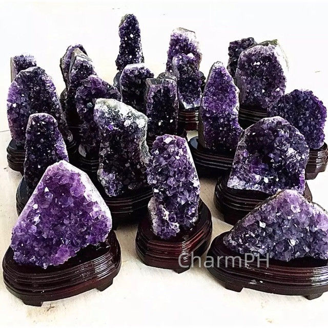 Uruguay Amethyst Natural Crystals Raw Cluster Geode | Lazada PH