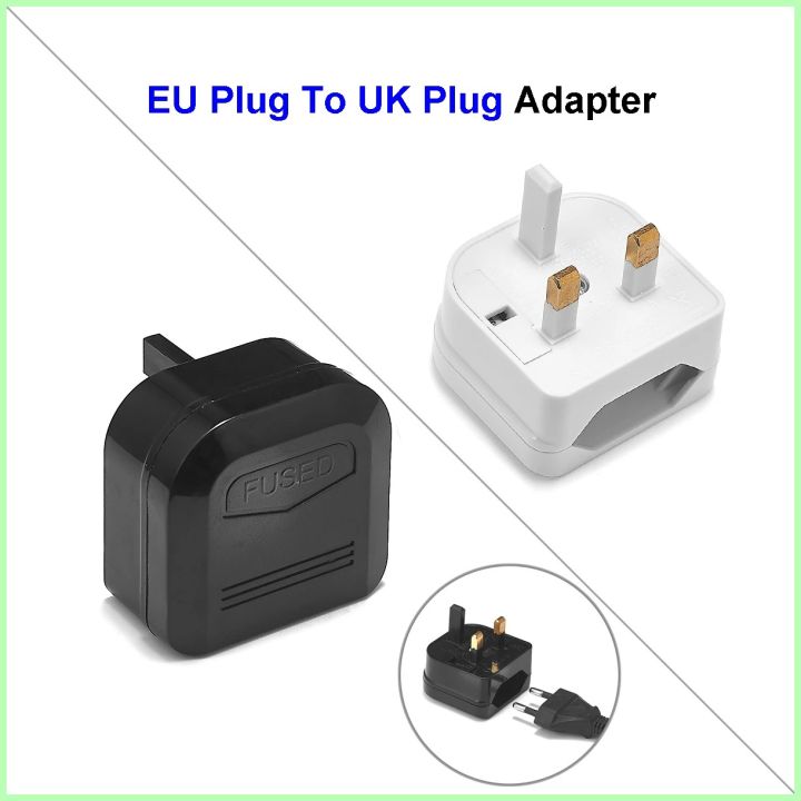 [RHU VVES LKD 119] 2 Pin EU Plug To UK SG MY 3Pin Type G Plug With 5A ...